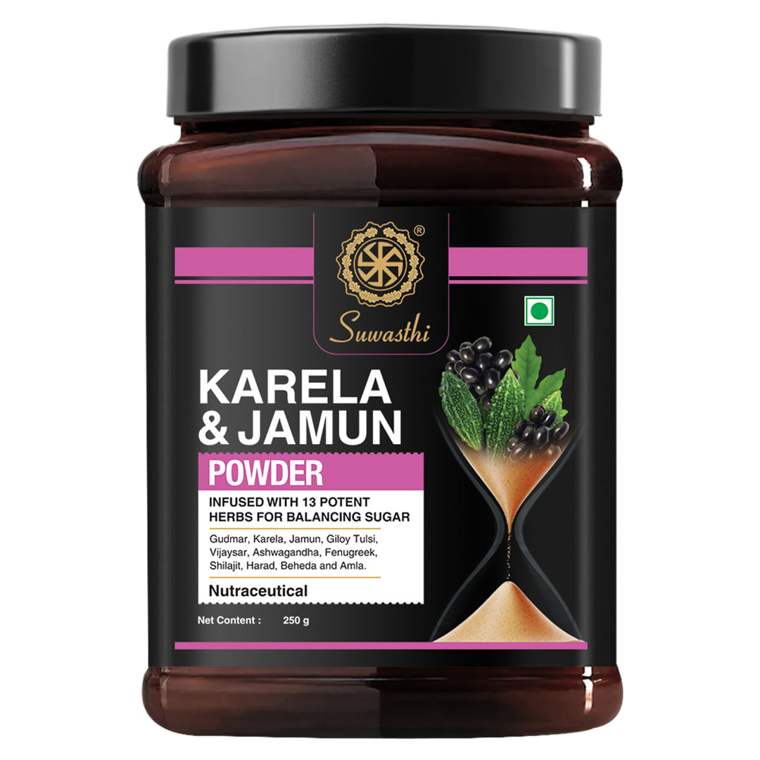 Karela Jamun Powder - 100% Natural Supplement for Managing Blood Sugar ...